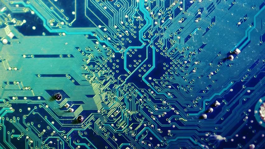 ray flashlight light carefully scrutinize motherboard Stock Footage ...