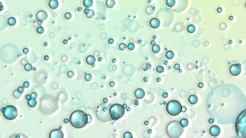 Cartoon Water Bubbles Animation Which Rising Stock Footage Video (100% ...