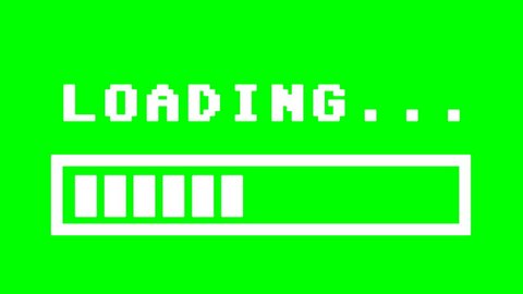Simple White 8bit Retro Style Loading Stock Footage Video (100% Royalty ...
