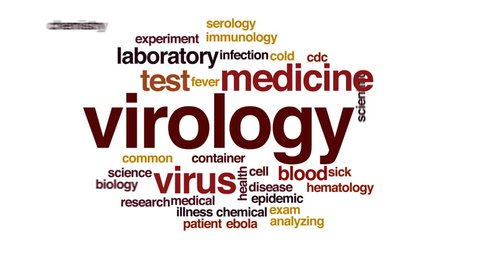 Virology Animated Word Cloud Text Design Stock Footage Video (100% ...
