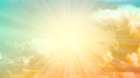 Rotating Sun Rays On Abstract Sky Stock Footage Video (100% Royalty ...