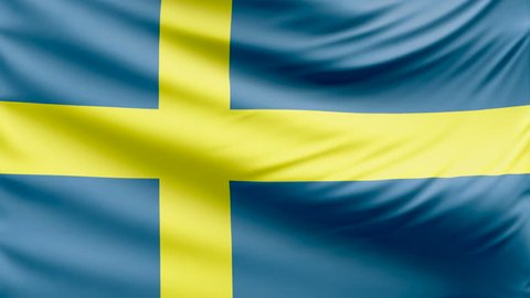 Realistic Beautiful Sweden Flag 4k Stock Footage Video (100% Royalty ...
