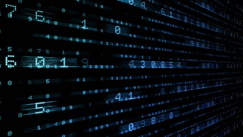 Abstract Tech Background Floating Numbers Hud Stock Illustration ...