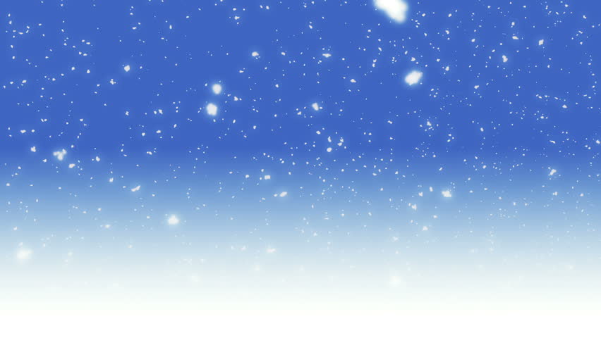 snow falling on blue background Stock Footage Video (100% Royalty-free ...