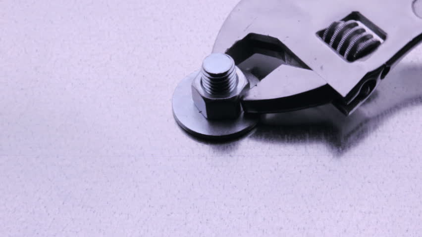 Tightening a Nut Bolt with Stock Footage Video (100% Royalty-free ...