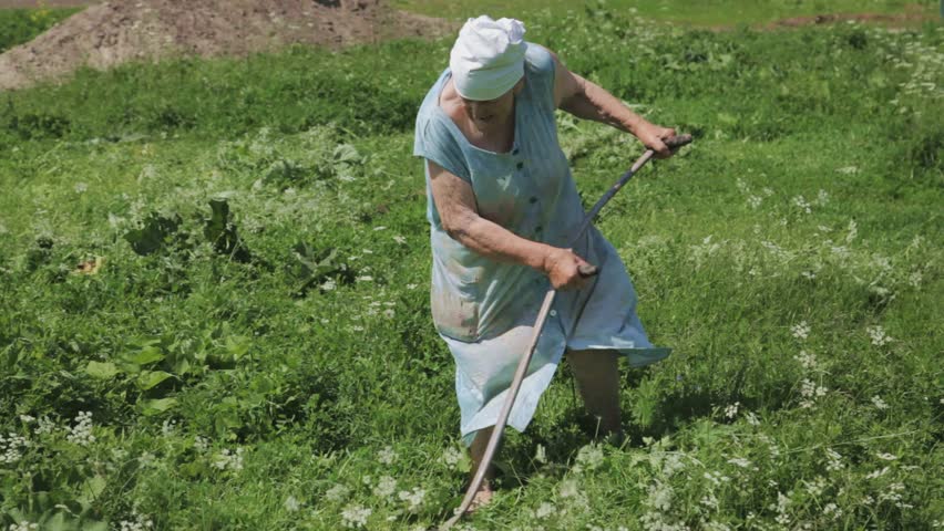 very old women traditional farmer hard Stock Footage Video (100% ...