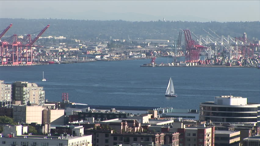 port seattle united states Stock Footage Video (100% Royalty-free ...