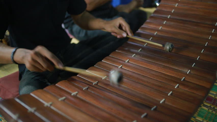 Bamboo Xylophone Mat Ranat Instrument Thailand Stock Footage Video (100 ...