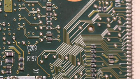 pcb board mainboard smd processor animation Stock Footage Video (100% ...