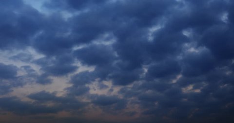 Time Lapse Beautiful Dark Blue Fluffy Stock Footage Video (100% Royalty ...
