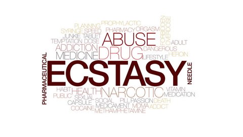 Ecstasy Animated Word Cloud Text Design Stock Footage Video (100% ...