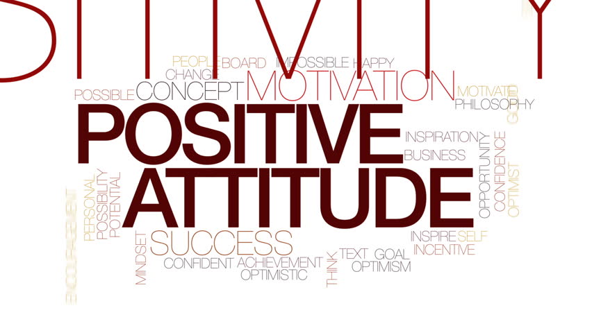 positive attitude animated word cloud text Stock Footage Video (100% ...