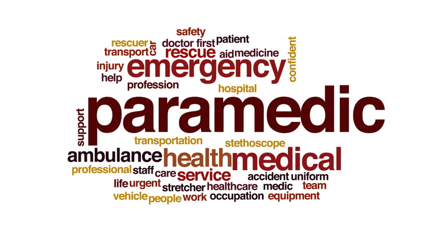 Paramedic Animated Word Cloud, Text Stock Footage Video (100% Royalty ...