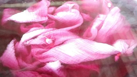 Tie Dye Boiling Process Cotton Fabric Stock Footage Video (100% Royalty ...