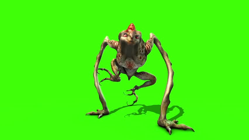 Monster Alien Long Leg Attacks Stock Footage Video (100% Royalty-free ...