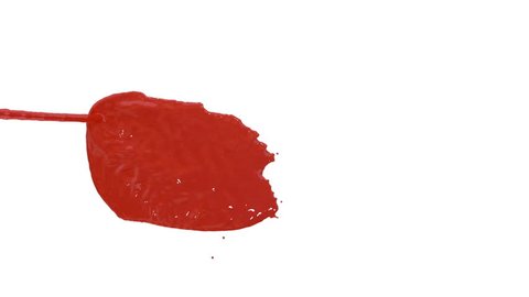 paint bucket spilling animation red spills Stock Footage Video (100% ...