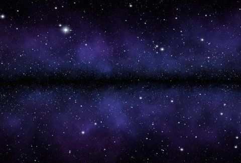 Simulated Flythru Galactic Division Blue Nebula Stock Footage Video ...