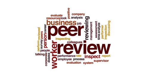 Peer Review Animated Word Cloud Text Stock Footage Video (100% Royalty ...