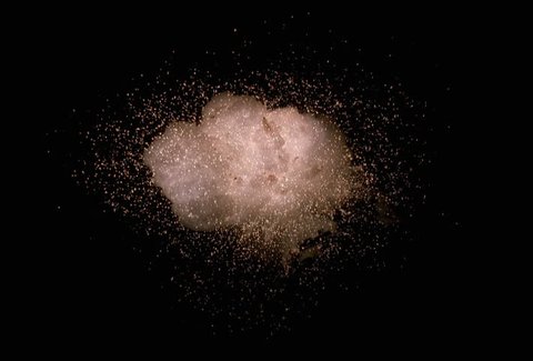 Powder Foundation Explosion Isolated On White Stock Photo 248871478 ...