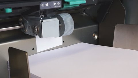 Work Professional Printing Press Printing House Stock Footage Video ...