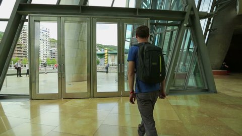 Man Leaving Building After Quitting His Stock Footage Video (100% ...