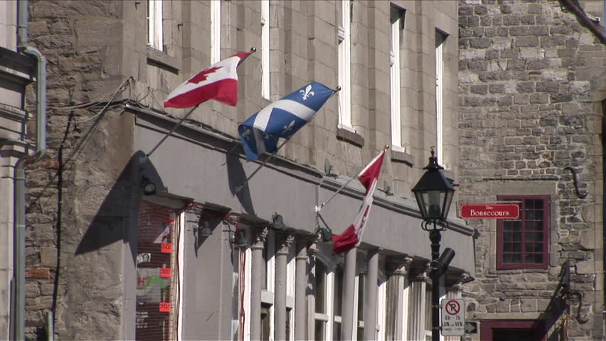 View of Flags Flapping On Stock Footage Video (100% Royalty-free ...