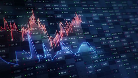 digital stock exchange market chart forex Stock Footage Video (100% ...