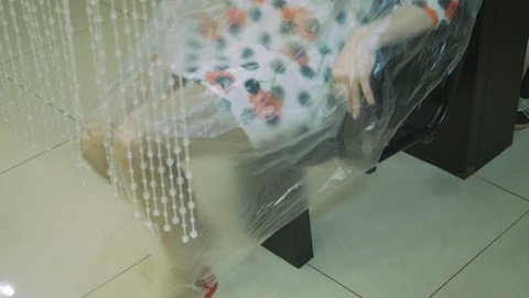 Barbershop Head Side View Woman Washes Stock Footage Video (100% ...