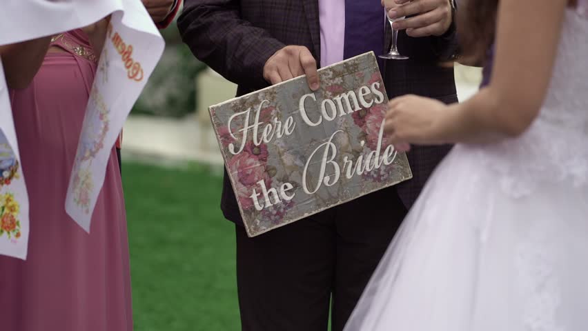 Here Comes the Bride Board Stock Footage Video (100% Royalty-free ...