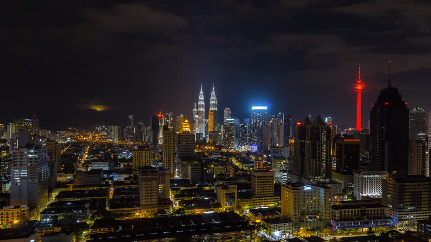 time lapse beautiful clear night view Stock Footage Video (100% Royalty ...