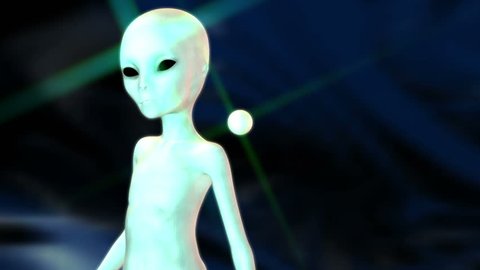 Digital Animation Alien Stock Footage Video (100% Royalty-free ...