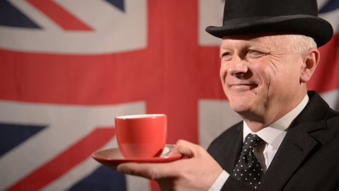 English Gentleman Drinking Tea Stock Photo 184937822 | Shutterstock