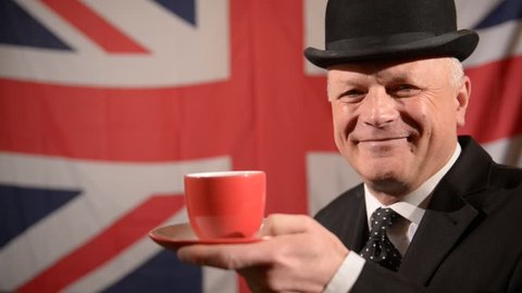 English Gentleman Drinking Tea Stock Photo 184937822 | Shutterstock