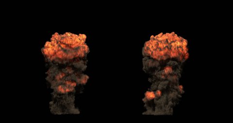 Realistic Slow Motion Explosions Effects Stay Stock Footage Video (100% ...