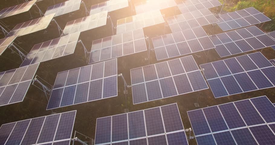 4k Aerial View of Solar Stock Footage Video (100% Royalty-free ...