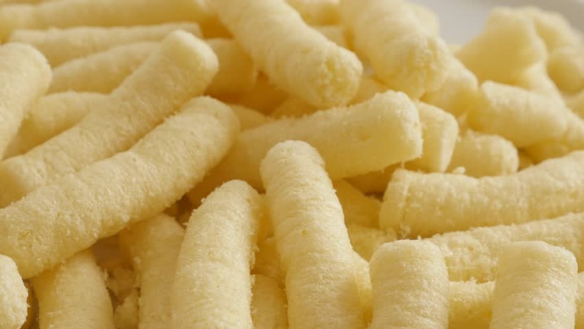 Corn Flips Puffs Unhealthy Food Stock Footage Video (100% Royalty-free ...