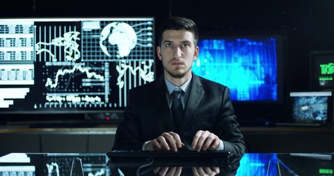 young female computer science engineer looking Stock Footage Video (100 ...