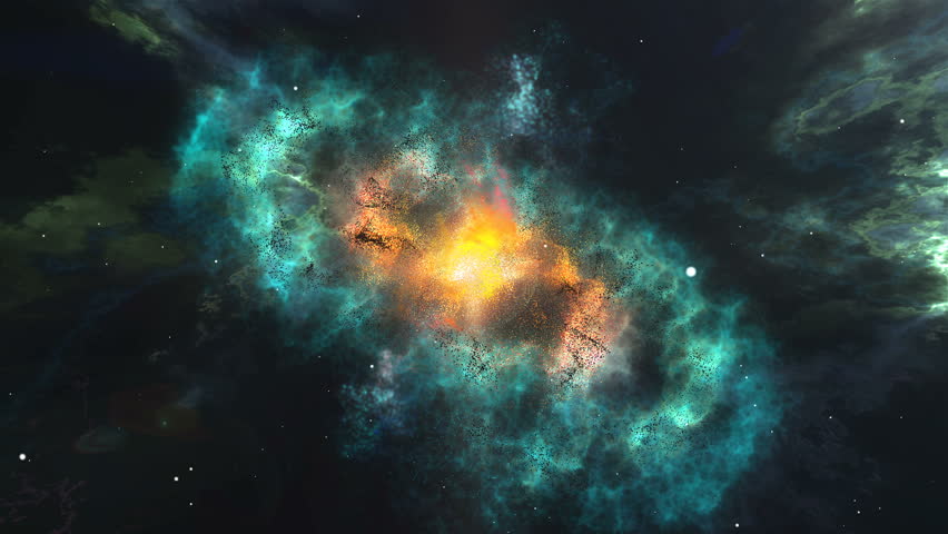 fire ice nebula 4k motion background Stock Footage Video (100% Royalty ...