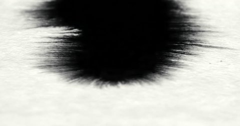 Ink Drops Transition On Black Background Stock Footage Video (100% ...
