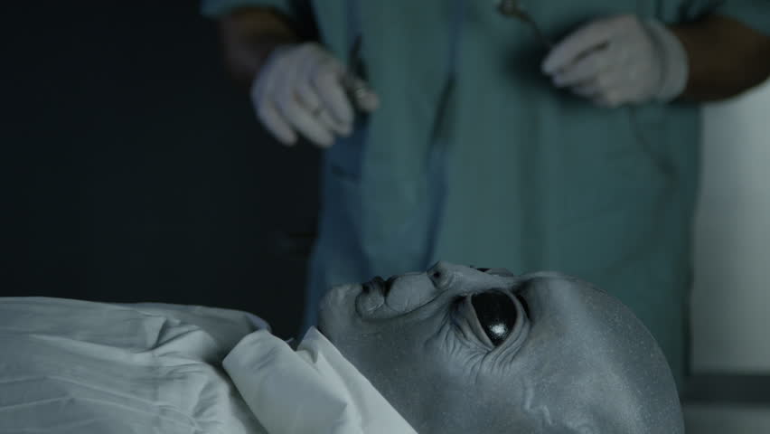 Alien Autopsy - Close up Stock Footage Video (100% Royalty-free ...