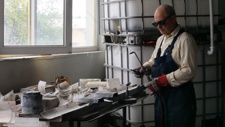 quartz glass welding done by professional Stock Footage Video (100% ...