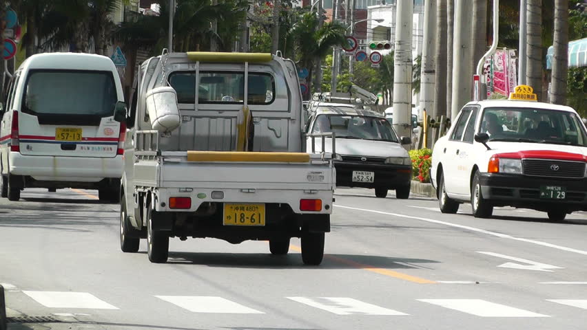 Rural Town Traffic in Okinawa Stock Footage Video (100% Royalty-free ...