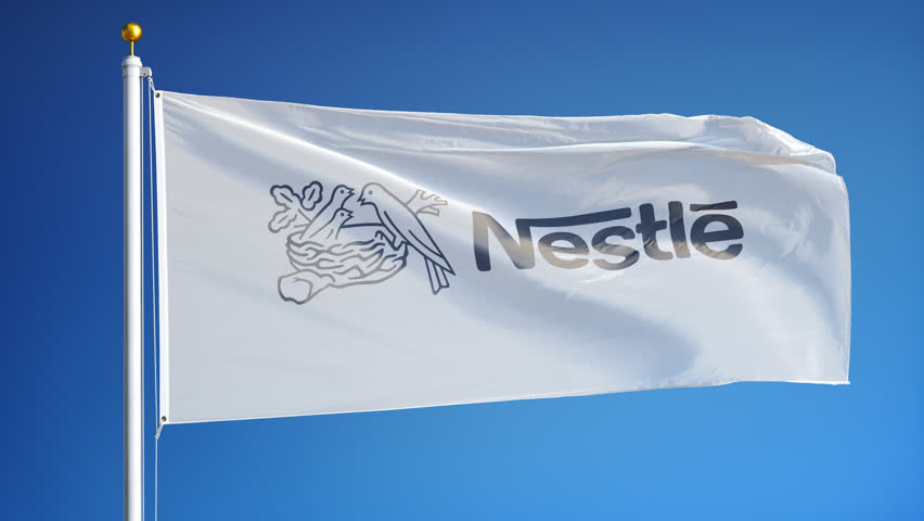 Nestle Company Flag Waving in Stock Footage Video (100% Royalty-free ...