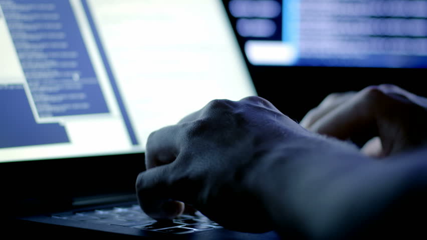 close-up programmer's hands typing commands young Stock Footage Video (100% Royalty-free ...