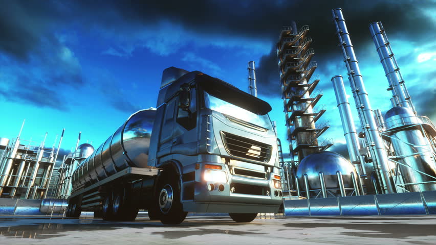 Petrol Truck Near Oil, Petrol Stock Footage Video (100% Royalty-free ...