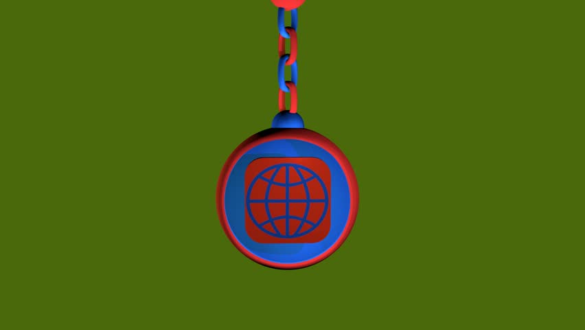 Hemisphere with Symbolic Image World Stock Footage Video (100% Royalty ...