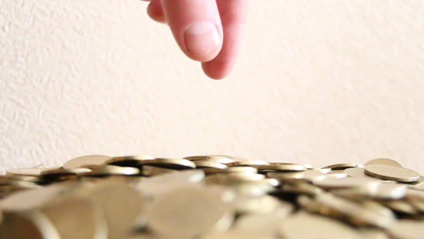 Male Hand Putting Coin Stock Footage Video (100% Royalty-free) 24866810 ...