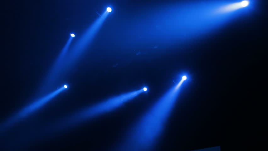 stage lights blue bright flashing Stock Footage Video (100% Royalty ...