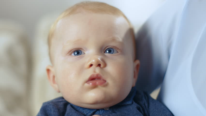 front view baby's face Stock Footage Video (100% Royalty-free ...