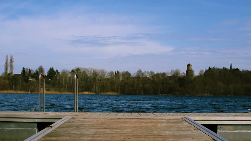 Lake Dock End Moving Forward Stock Footage Video (100% Royalty-free ...